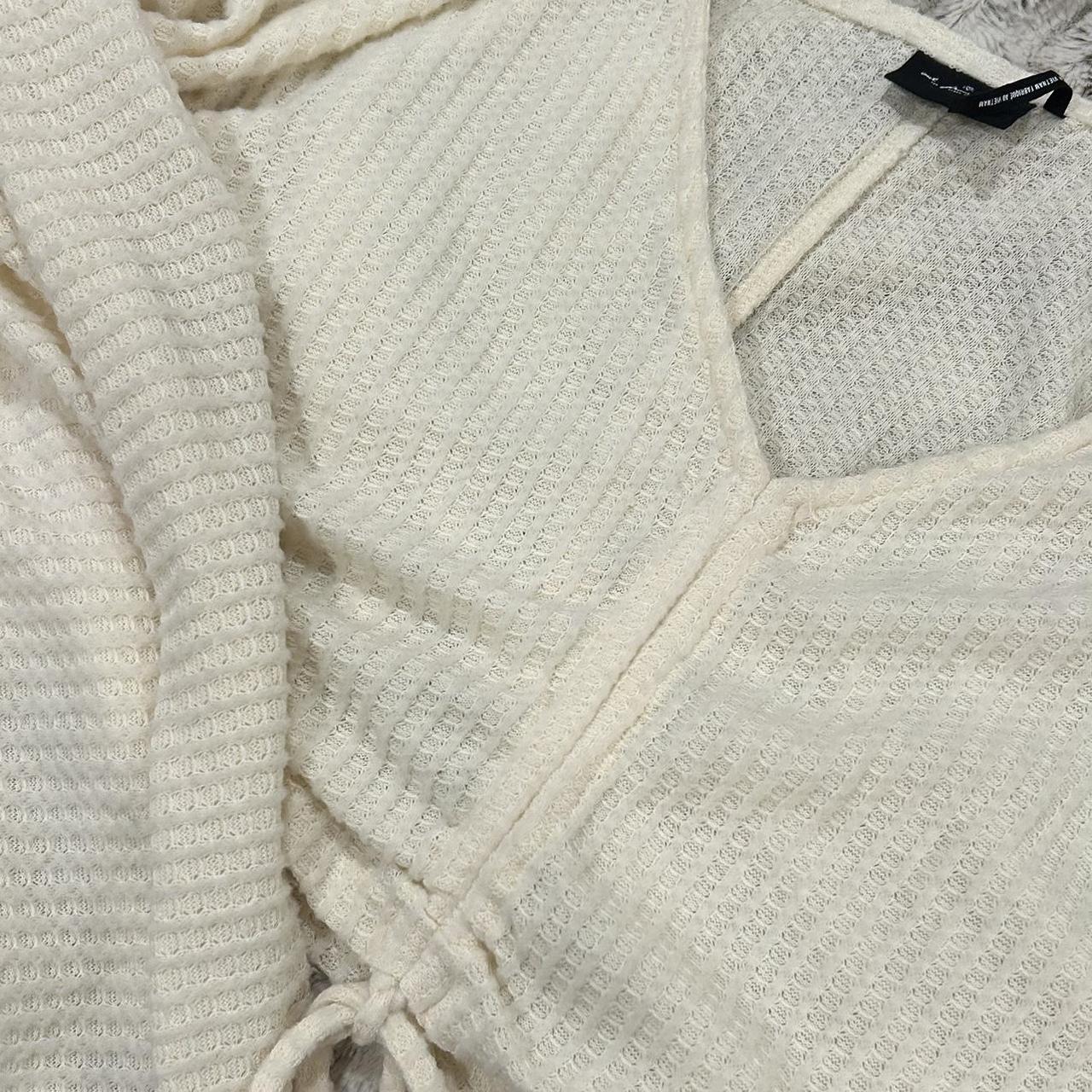 Urban outfitters long sleeve scrunched crop top - Depop