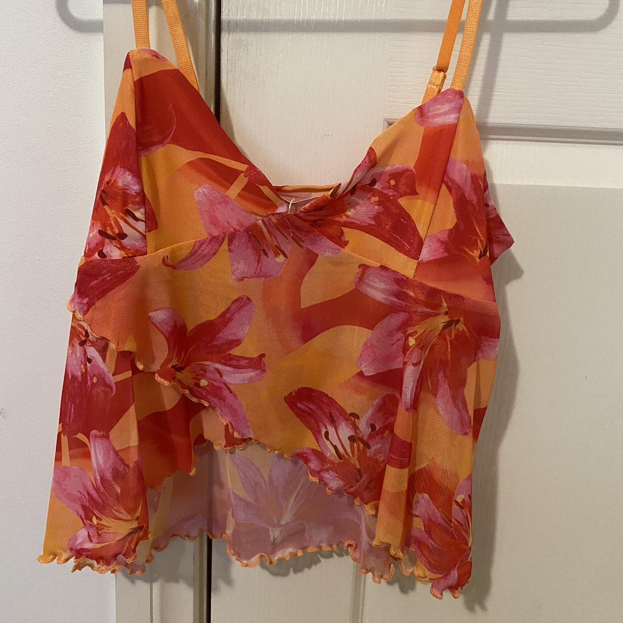 supre BNWT lucy mesh cami out of stock online... - Depop