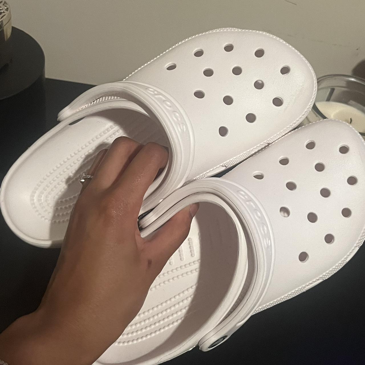 White Crocs - Depop