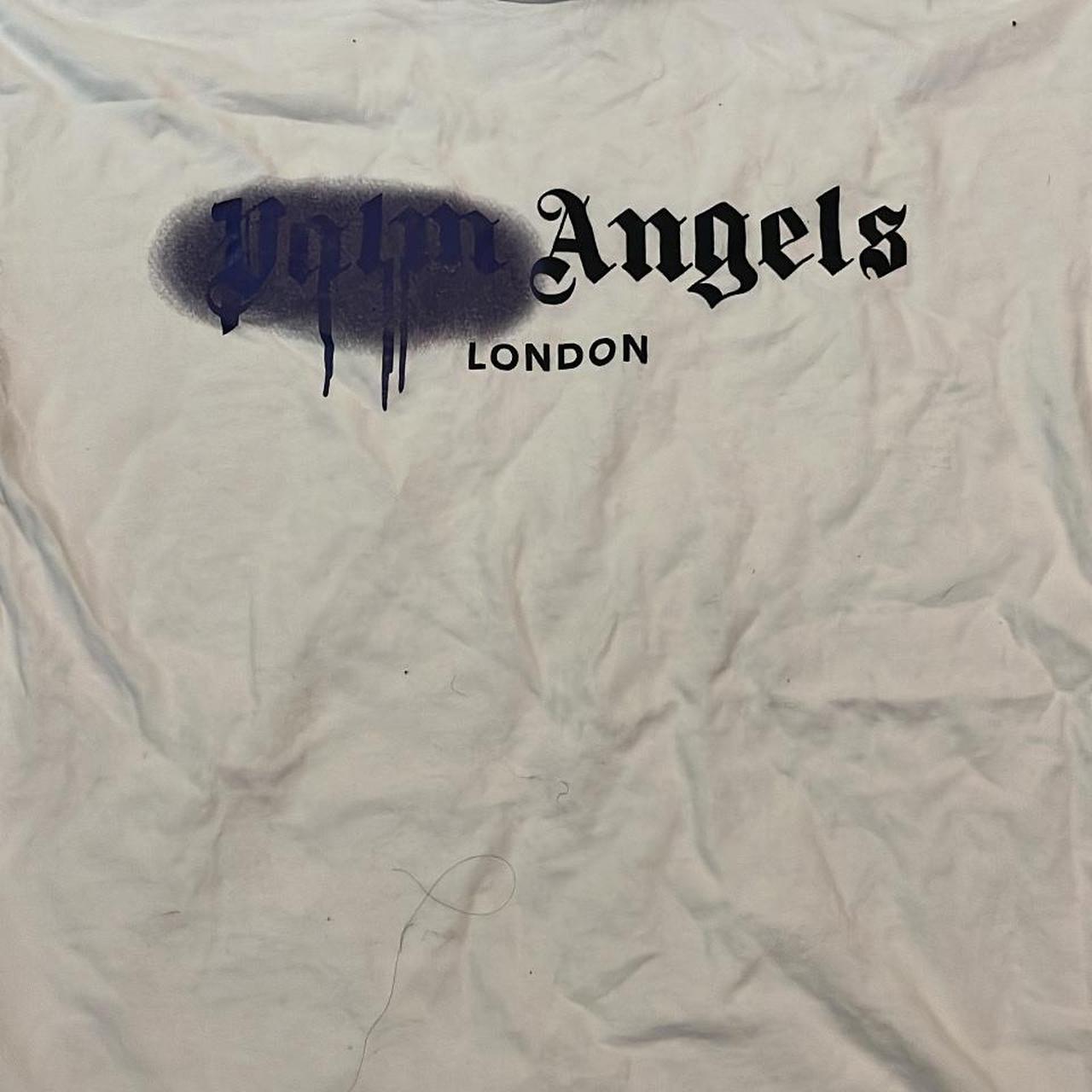 Purple palm angels splash shirt Size xs a bit... - Depop