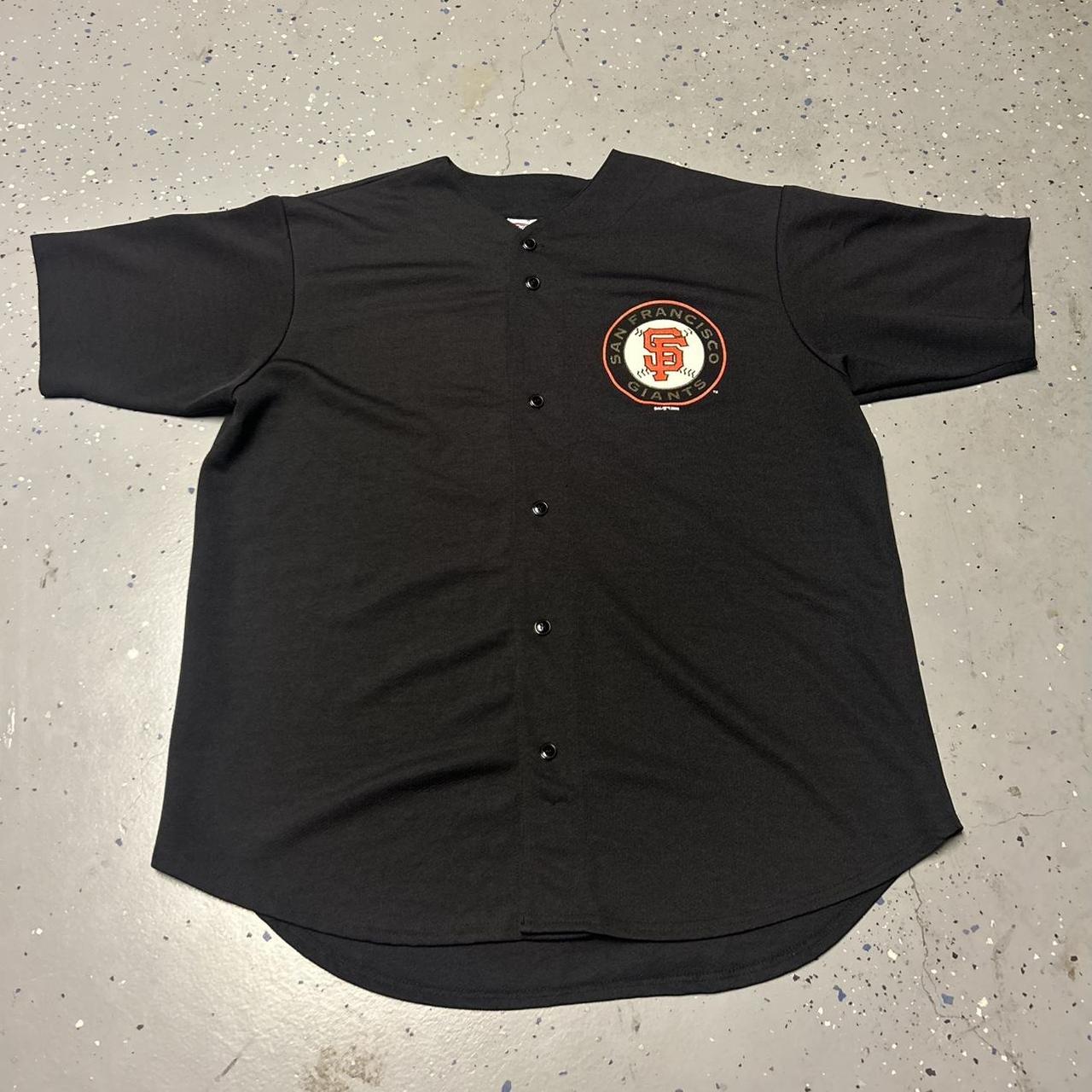 Vintage 2000s 2002 San Francisco Giants black... | Depop