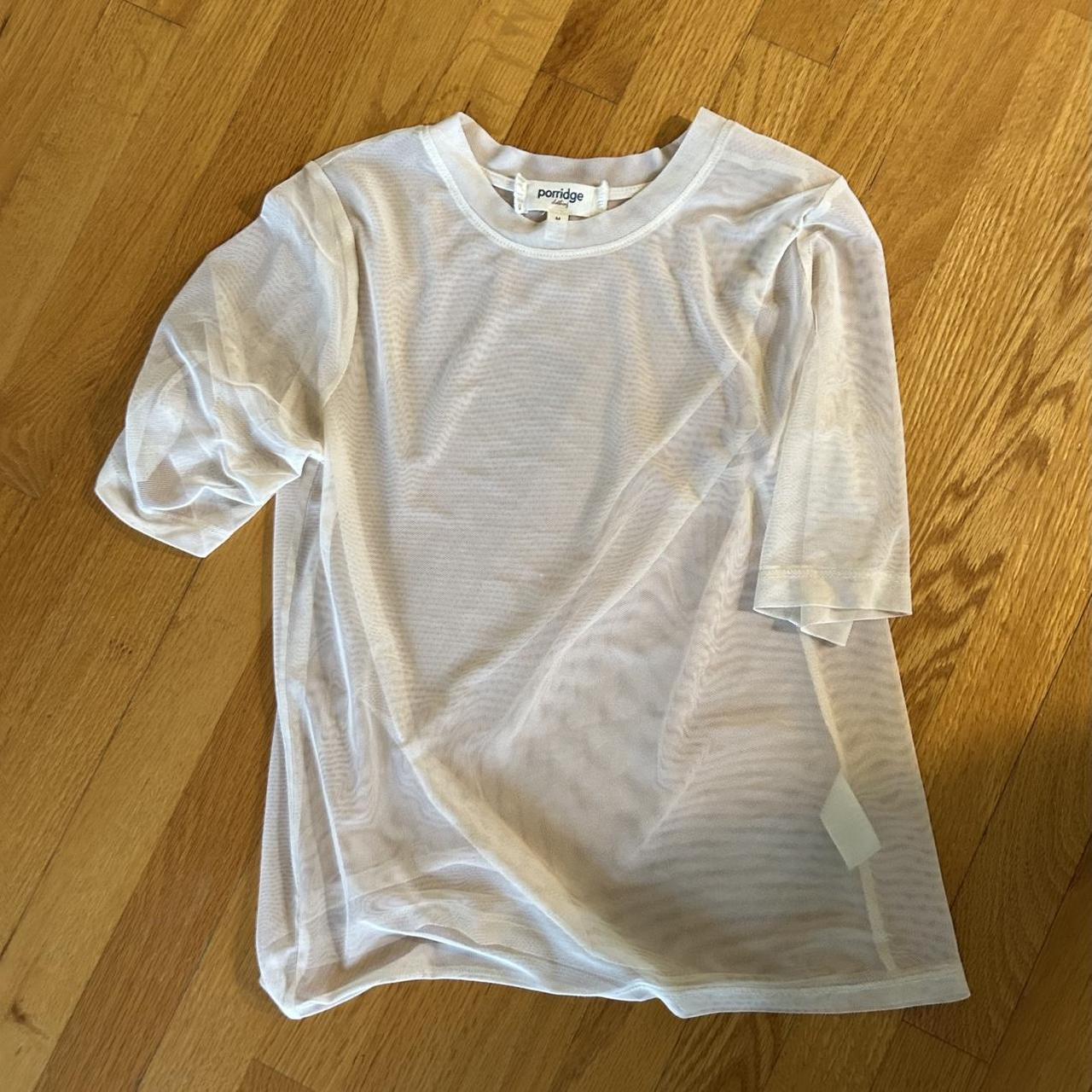 See-through white mesh top. Perfect for a clubbing... | Depop