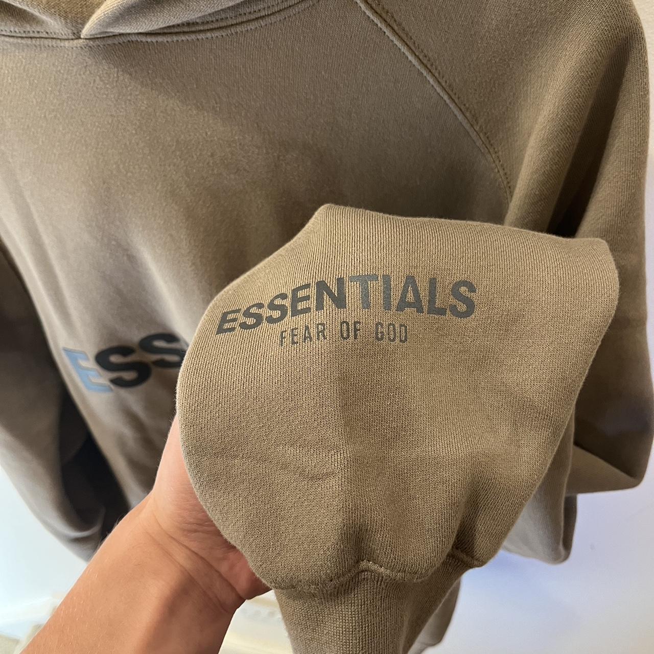 Essentials Hoodie in Grey/Taupe Very good conditon - Depop