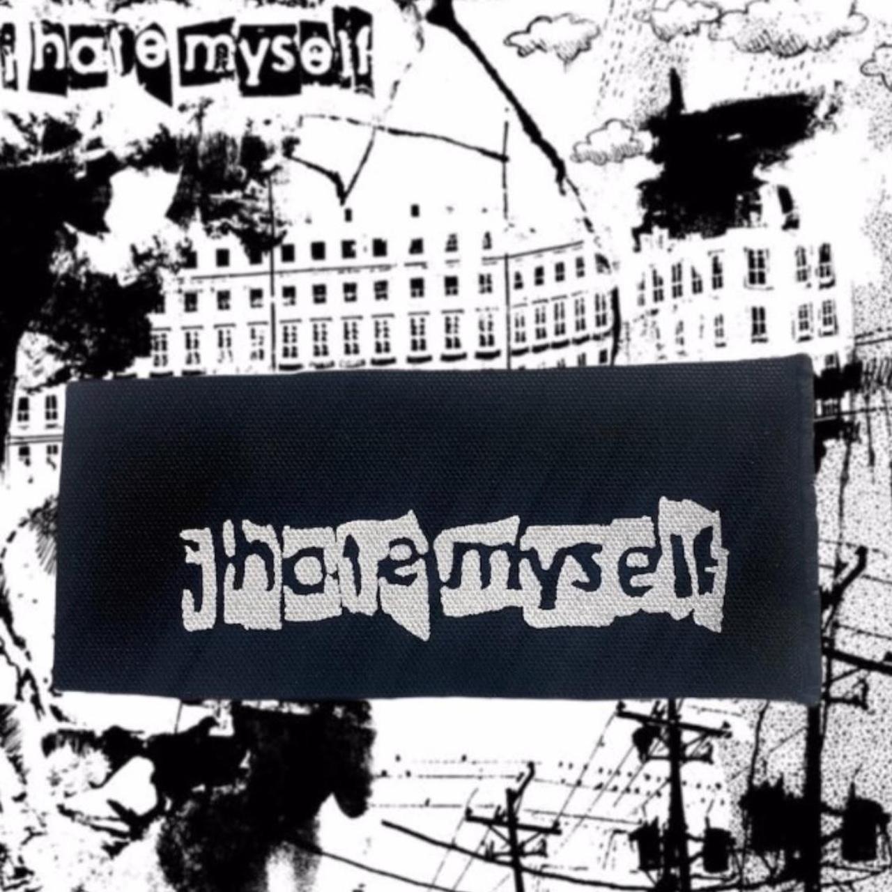 i hate myself band high quality canvas sew on... - Depop
