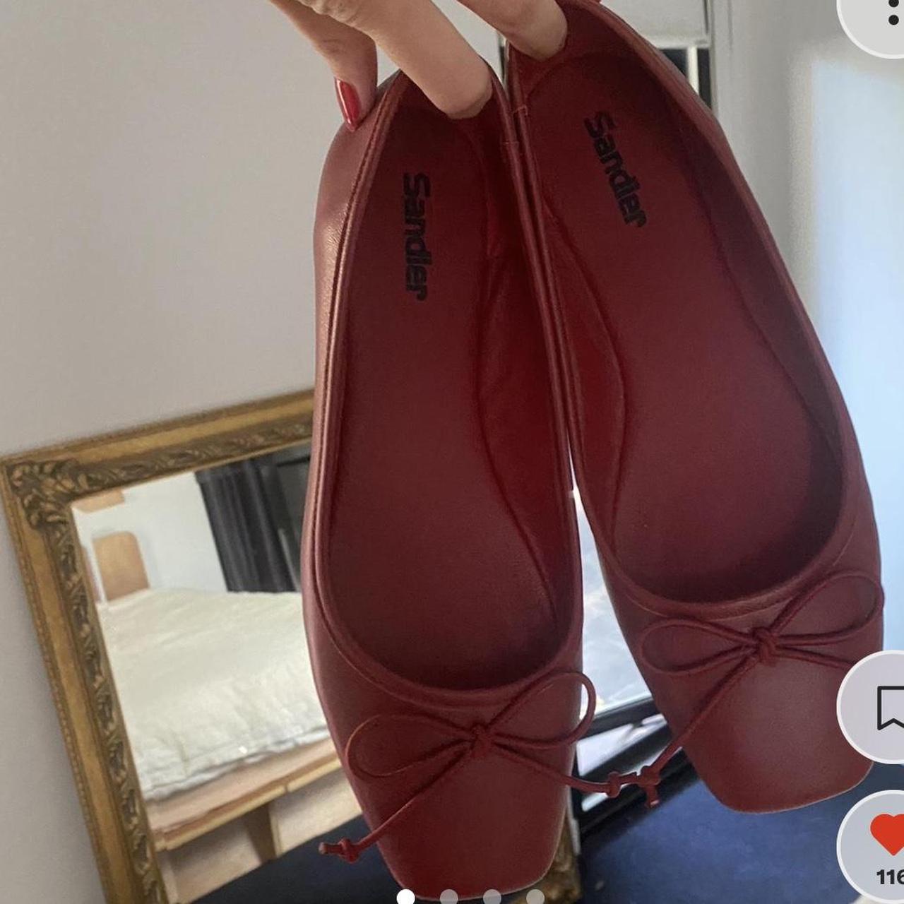Red ballet flats Worn a couple of times They are so... - Depop
