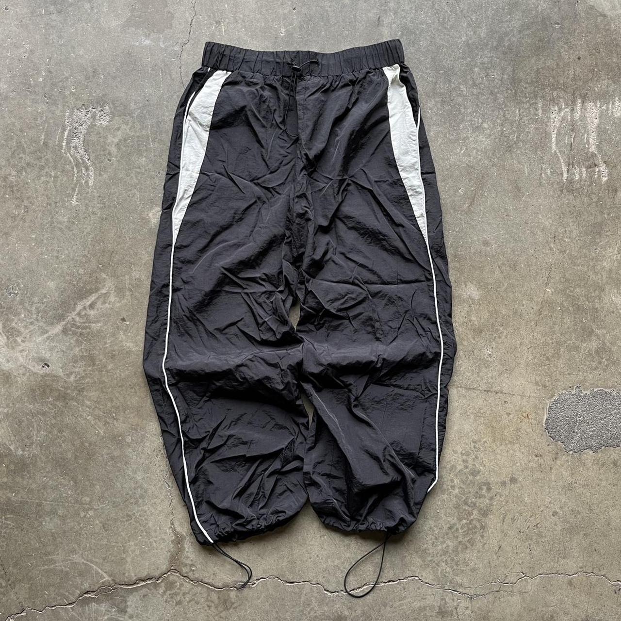 Vintage Y2k Track Pants Color: Black Size:... - Depop