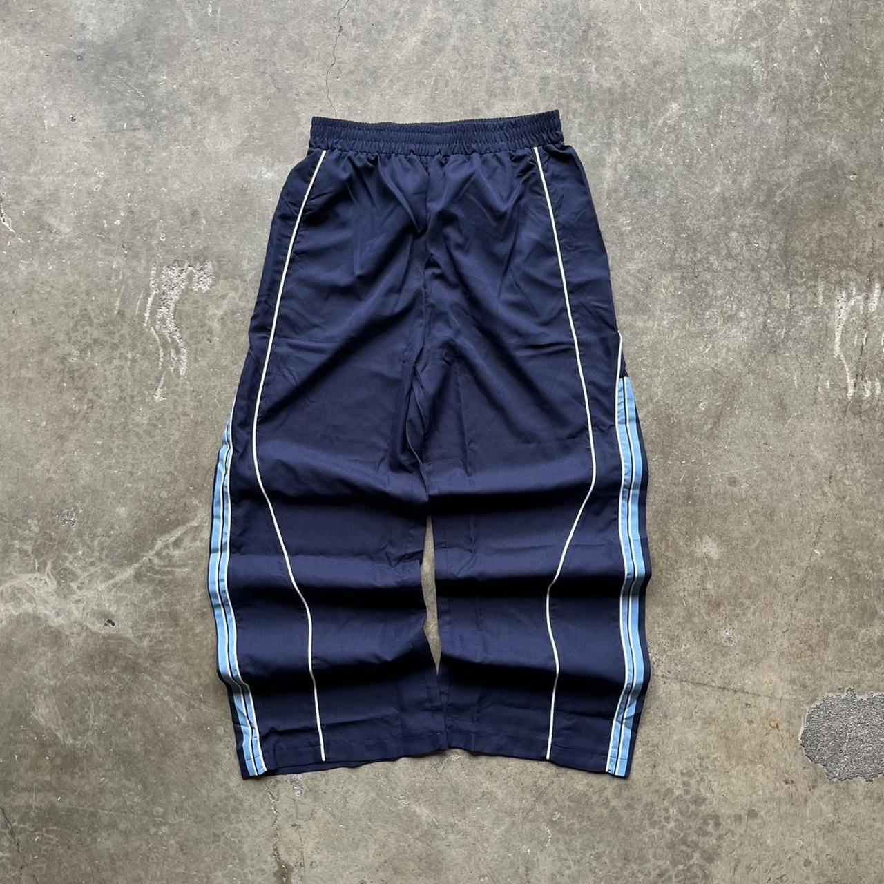 Rare Vintage Y2k Track Pants Color: Blue Size:... - Depop