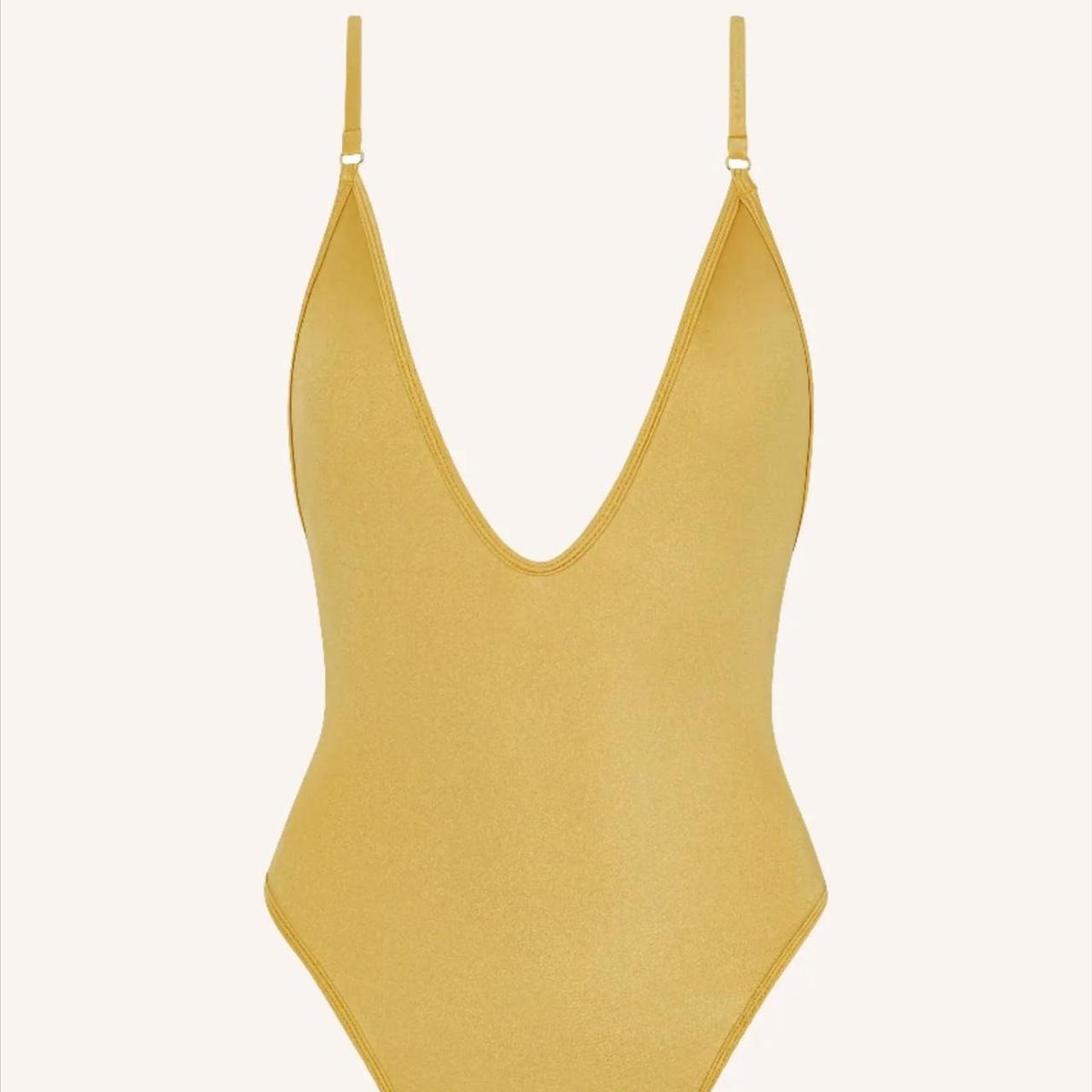 Gooseberry ~ gold backless one piece Brand new... - Depop