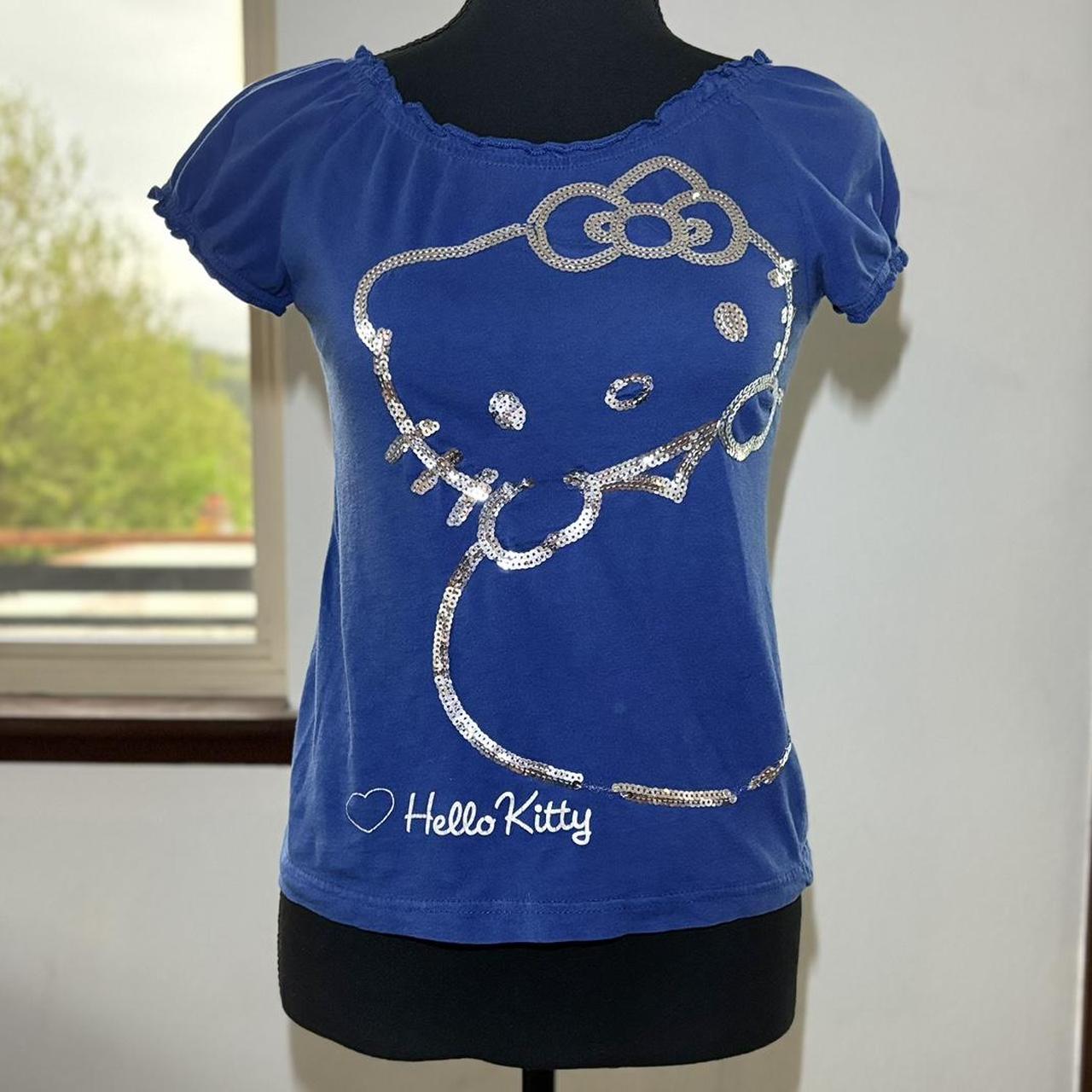 Hello kitty shirt from h&m kids size 10-12 or... - Depop