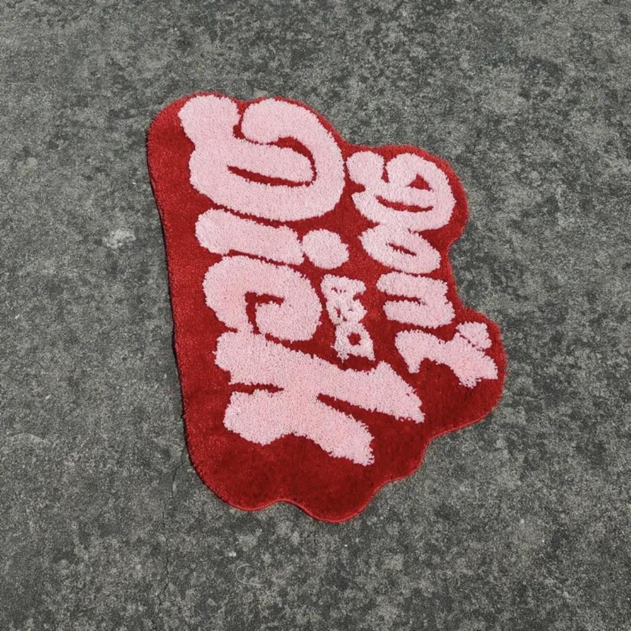 Tufted Letters Rug Soft Plush Girls Bedroom Area... - Depop