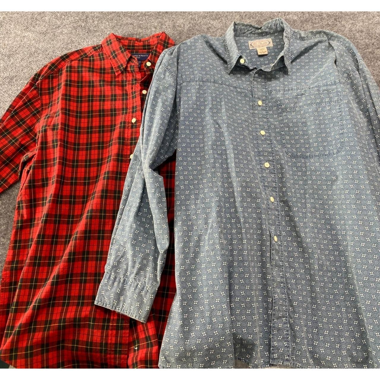 Two Vintage Abercrombie & Fitch Long Sleeve Shirts... - Depop