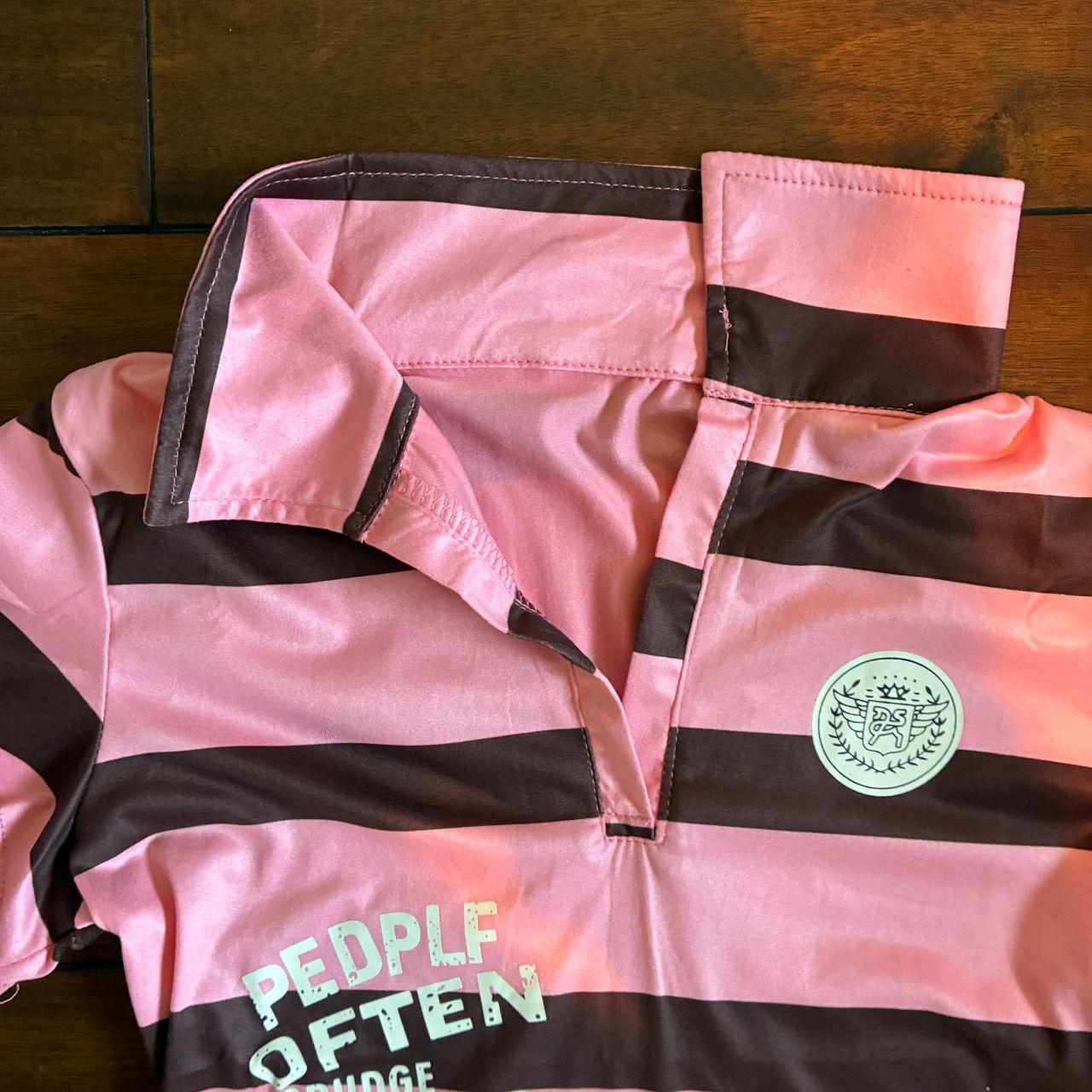 super cute y2k japanese pink polo cute collar (looks... | Depop