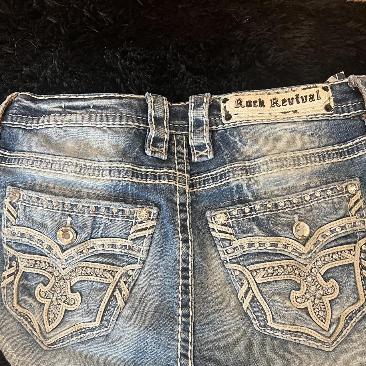 size 27" rock revival shorts - Depop