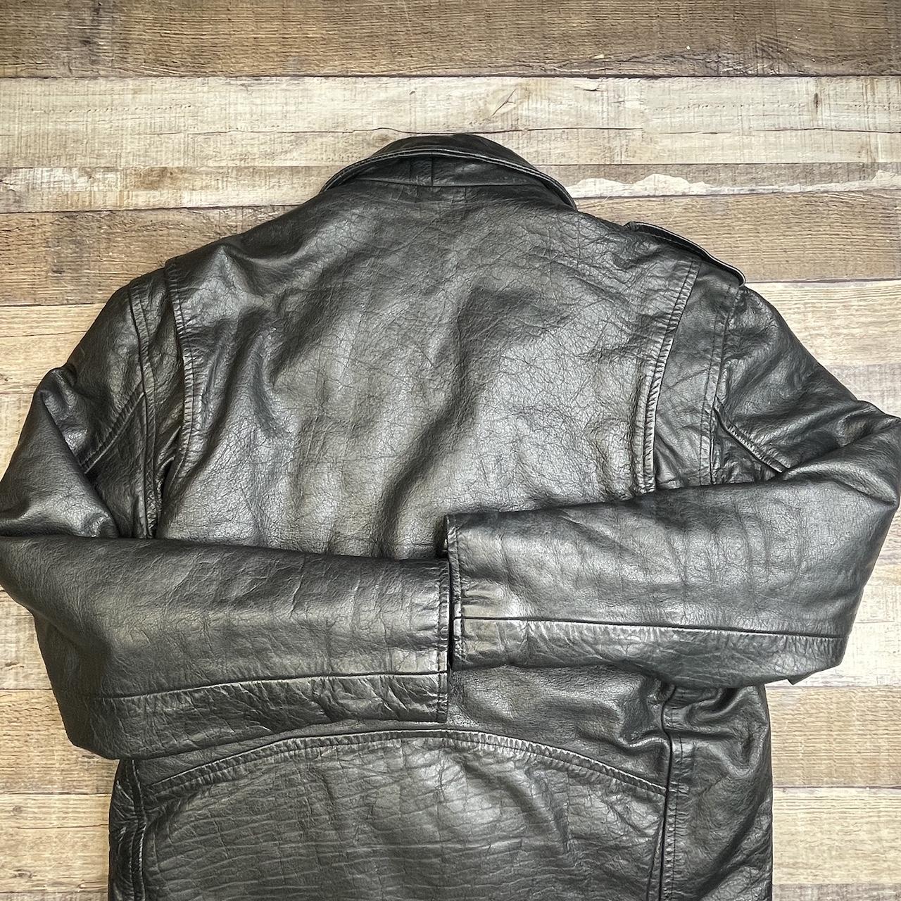 First genuine leather perfecto punk jacket... - Depop