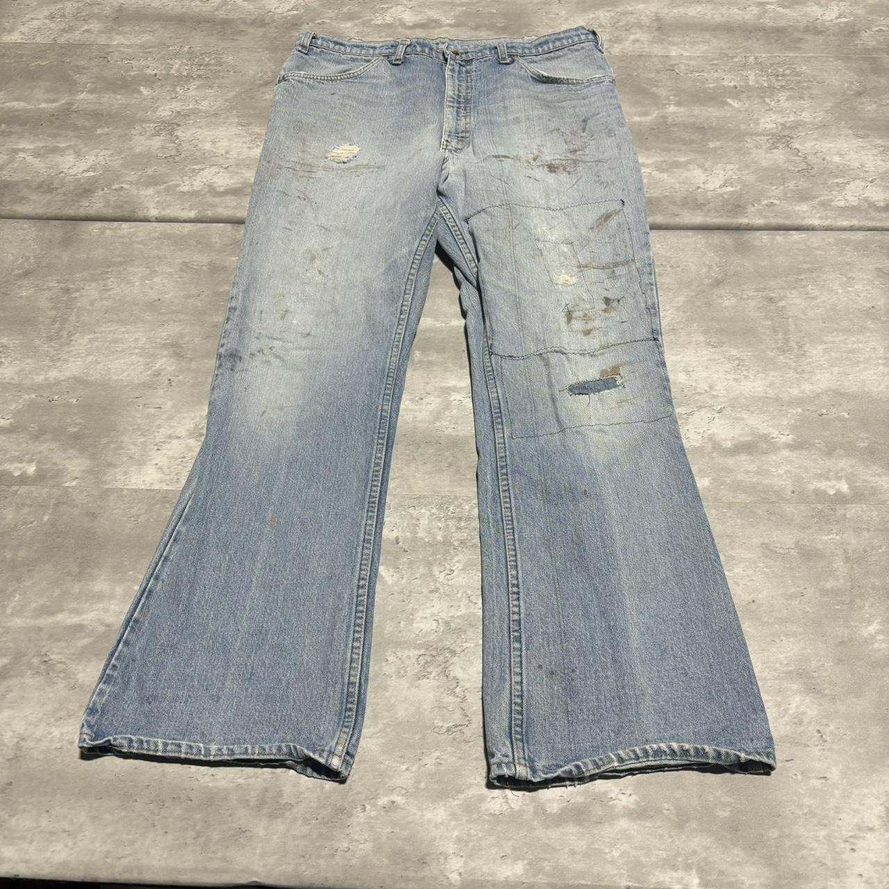 Vintage JcPenney Bootcut Jeans 70s/80s Distressed... - Depop
