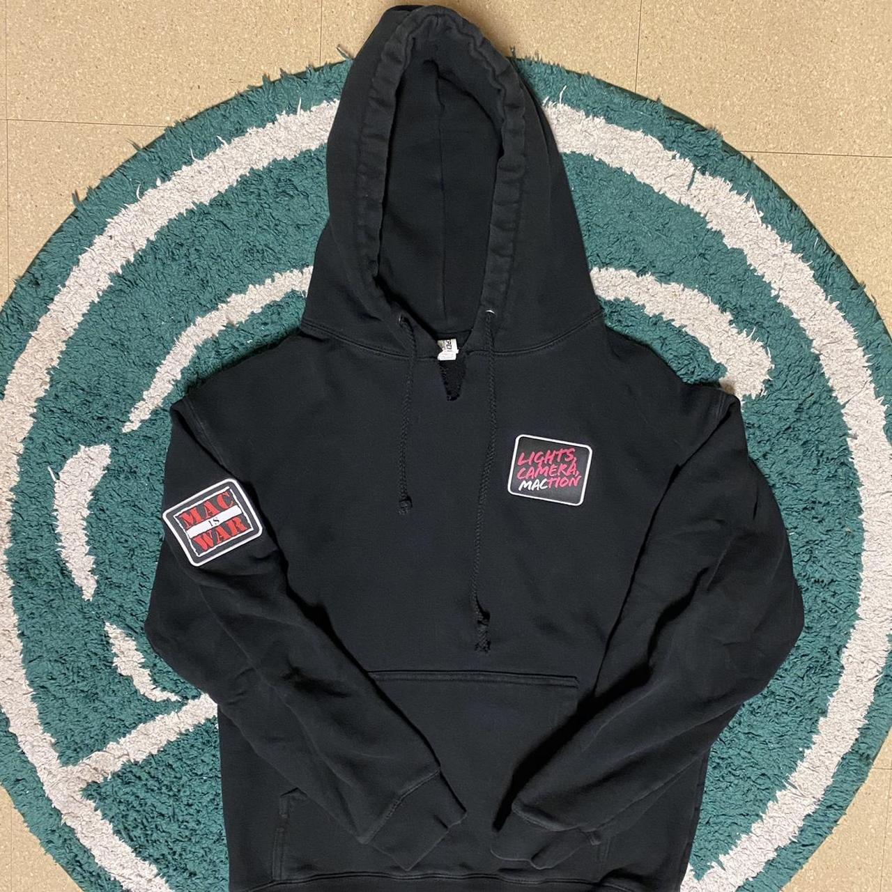 Vintage Mac Hoodie Black School Size Medium - Depop