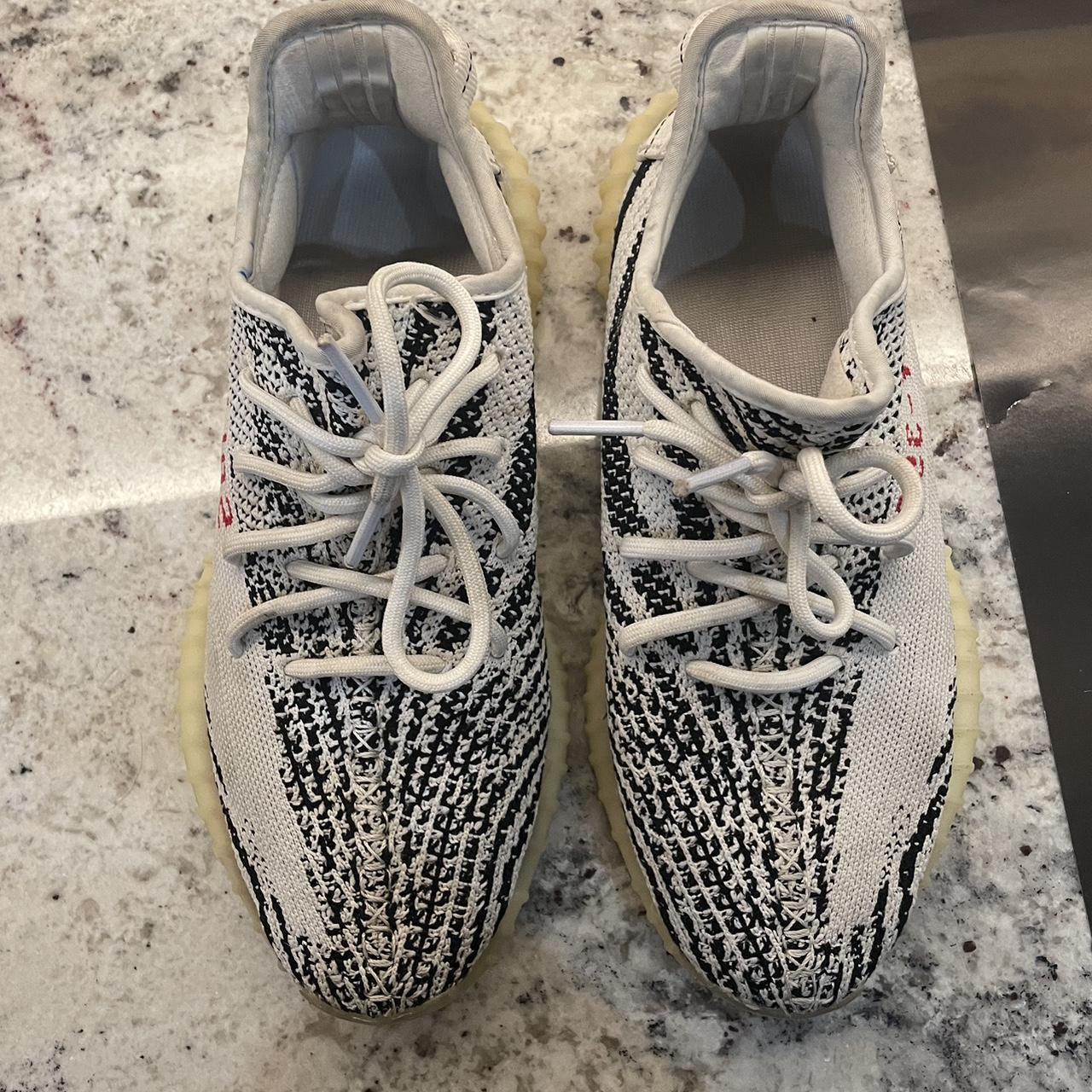 Yeezy 350 v2 zebra They are reps but in perfect... - Depop