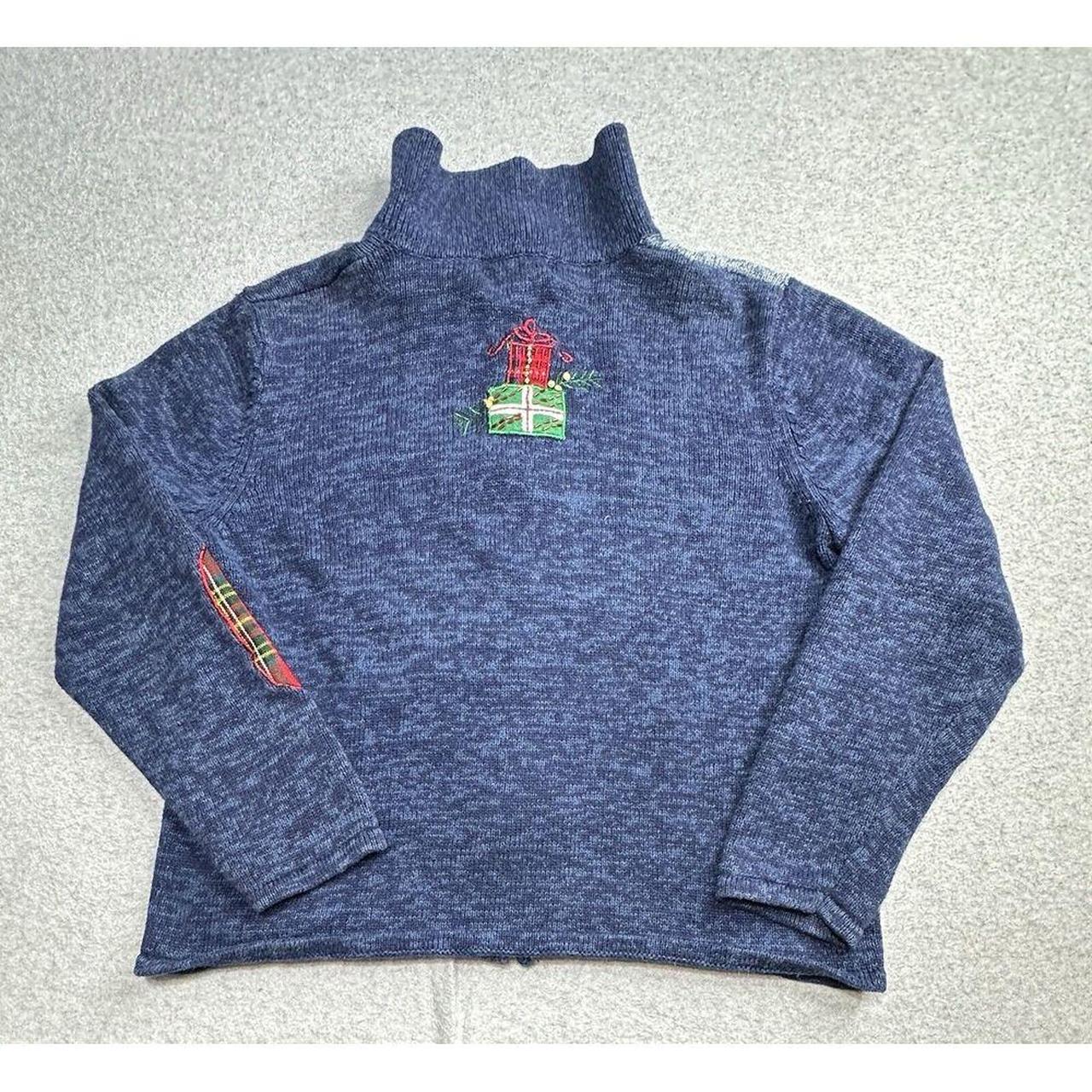 Tiara International Sweater Women Extra Large Blue... - Depop