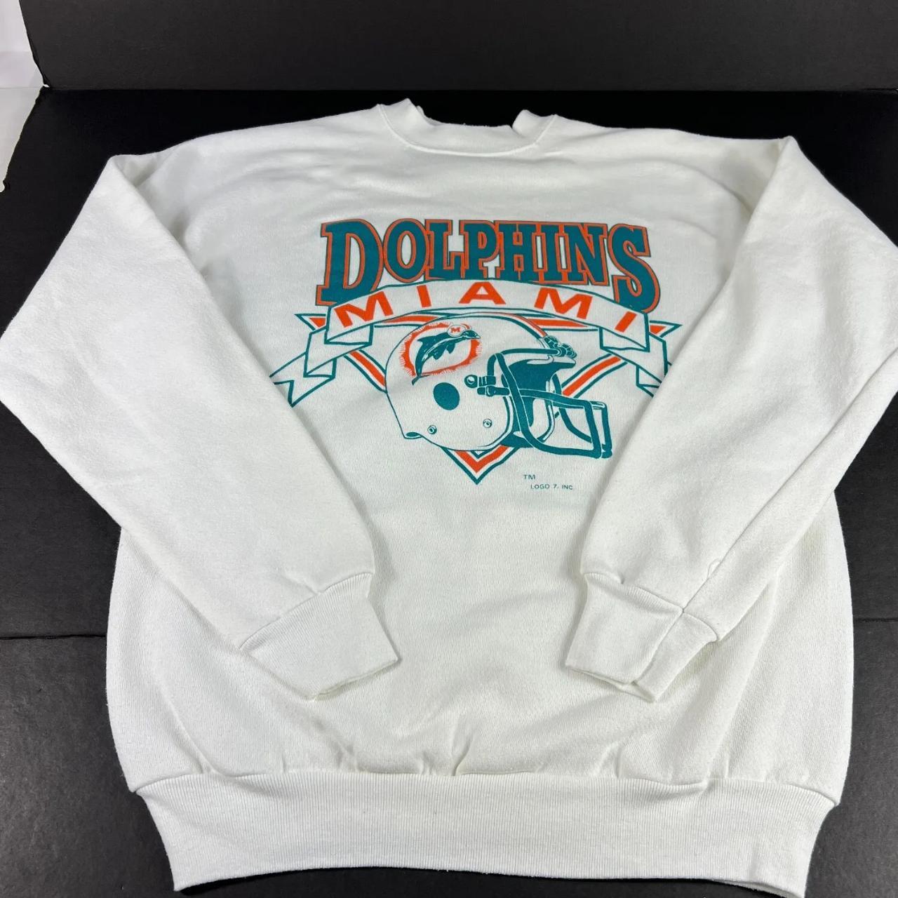 80s NFL Miami Dolphins Sweatshirt ** Product... - Depop