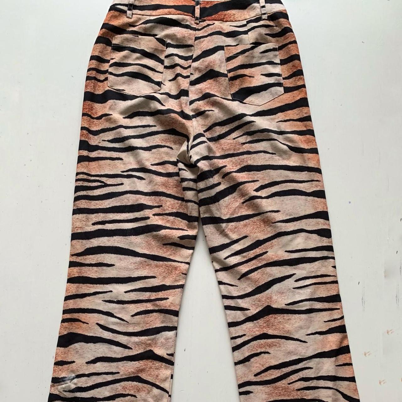 Jagger & Stone straight pants with tiger print 🐯 - Depop