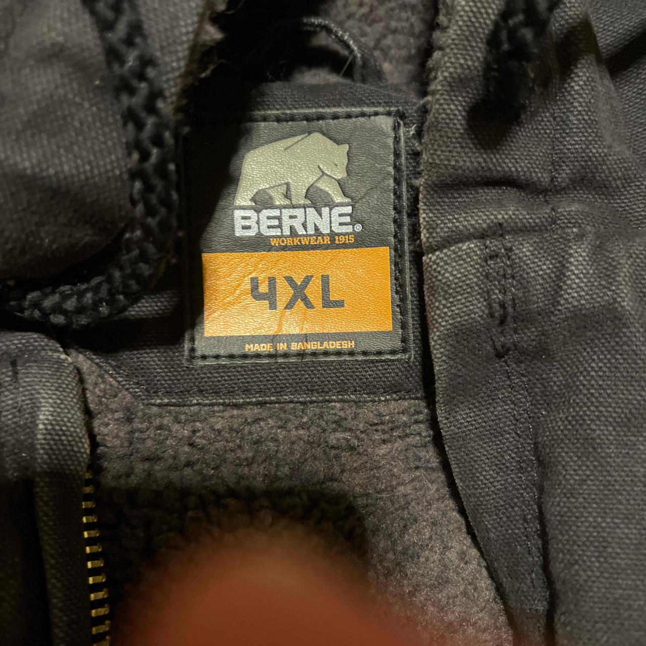 Lightly distressed oversized Bernie work jacket... - Depop