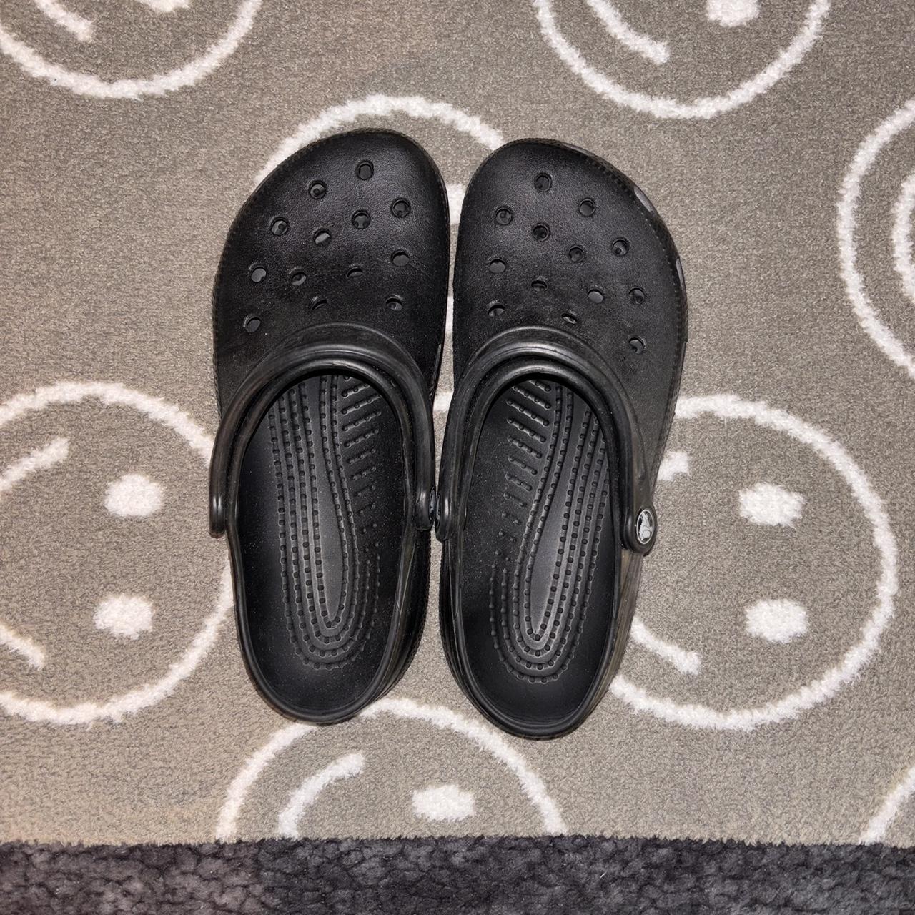 Black Crocs, worn for on and off for one summer.... - Depop