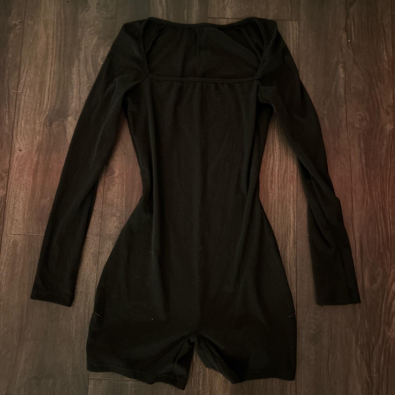 Black skin tight bodysuit - Depop