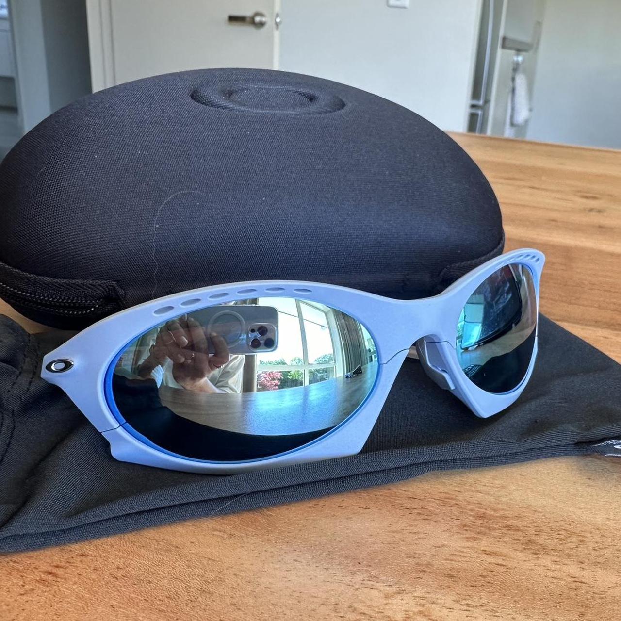 Oakley plantaris matte stonewash/ prizm deep water... - Depop