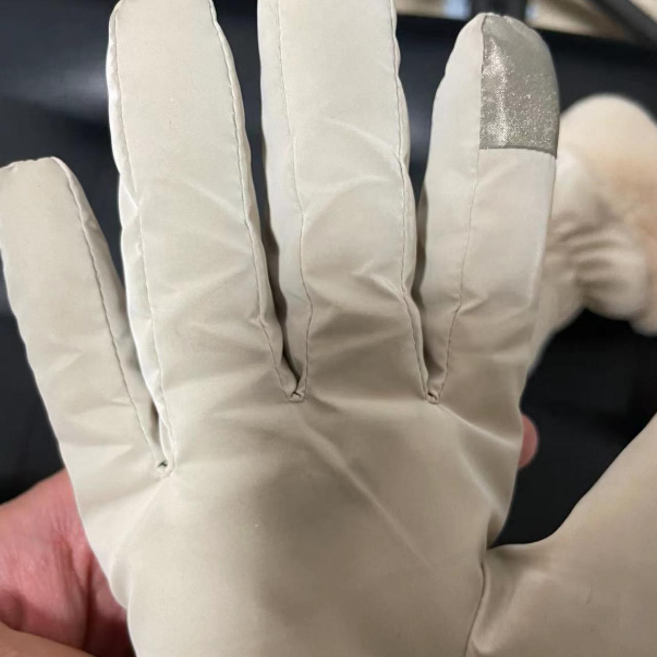 Women's warm winter gloves Wool lining, used, in... - Depop