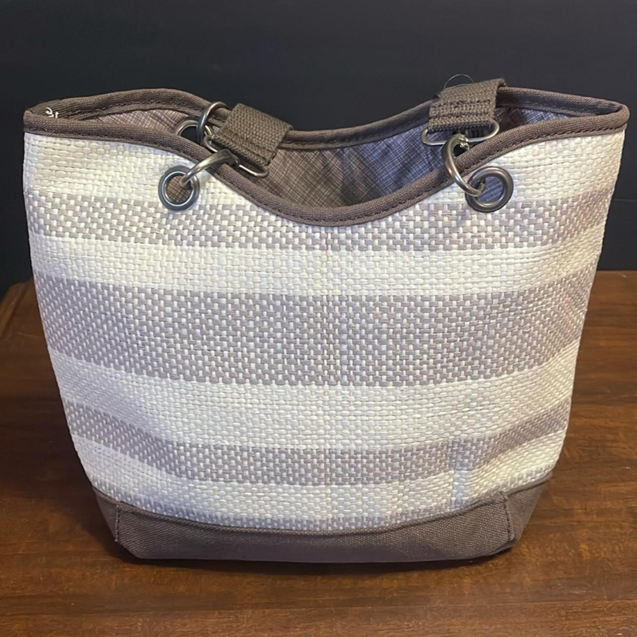 Thirty one Shoulder bag Brown, Cream and Tan Brand... - Depop