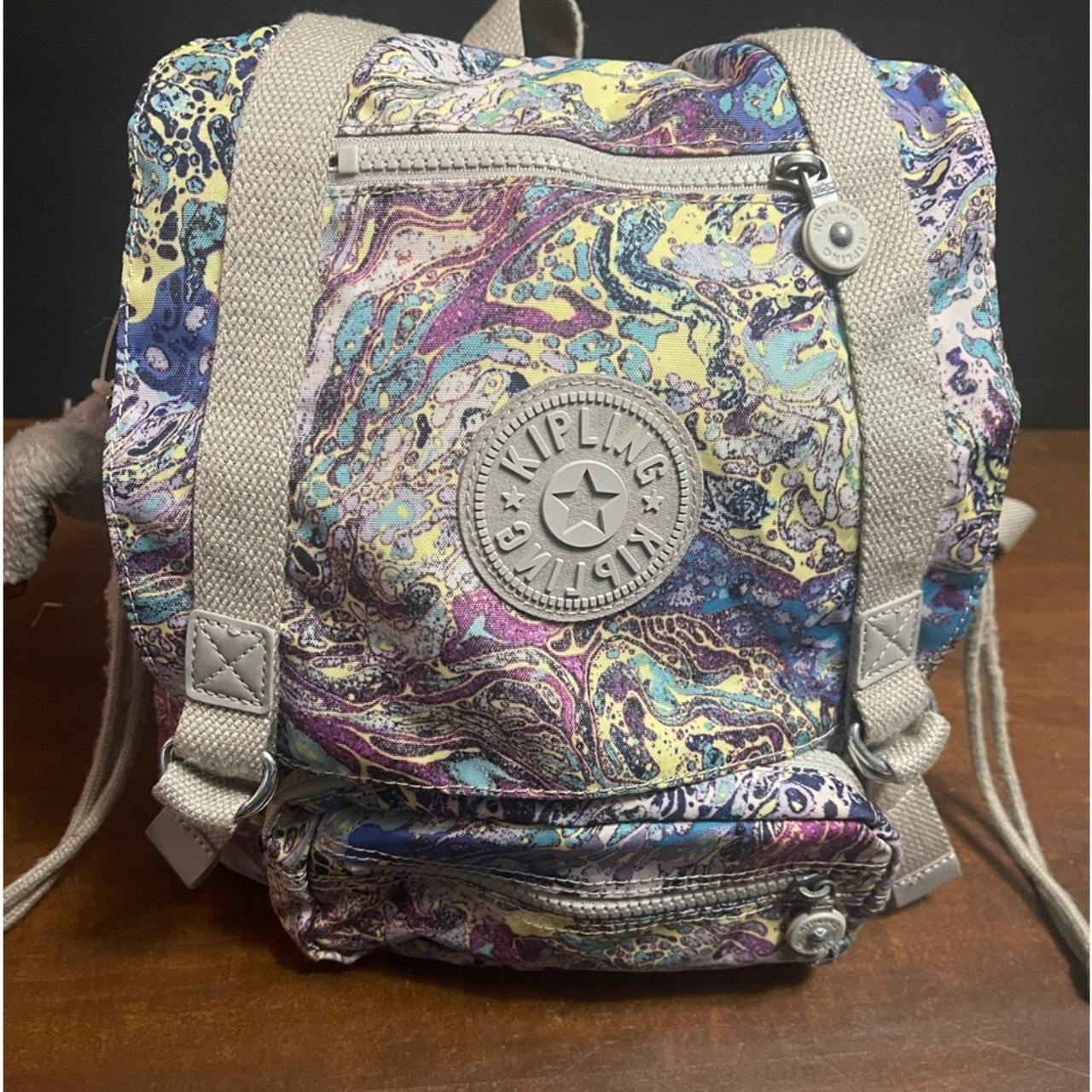 Kipling keeper large drawstring multi color... - Depop