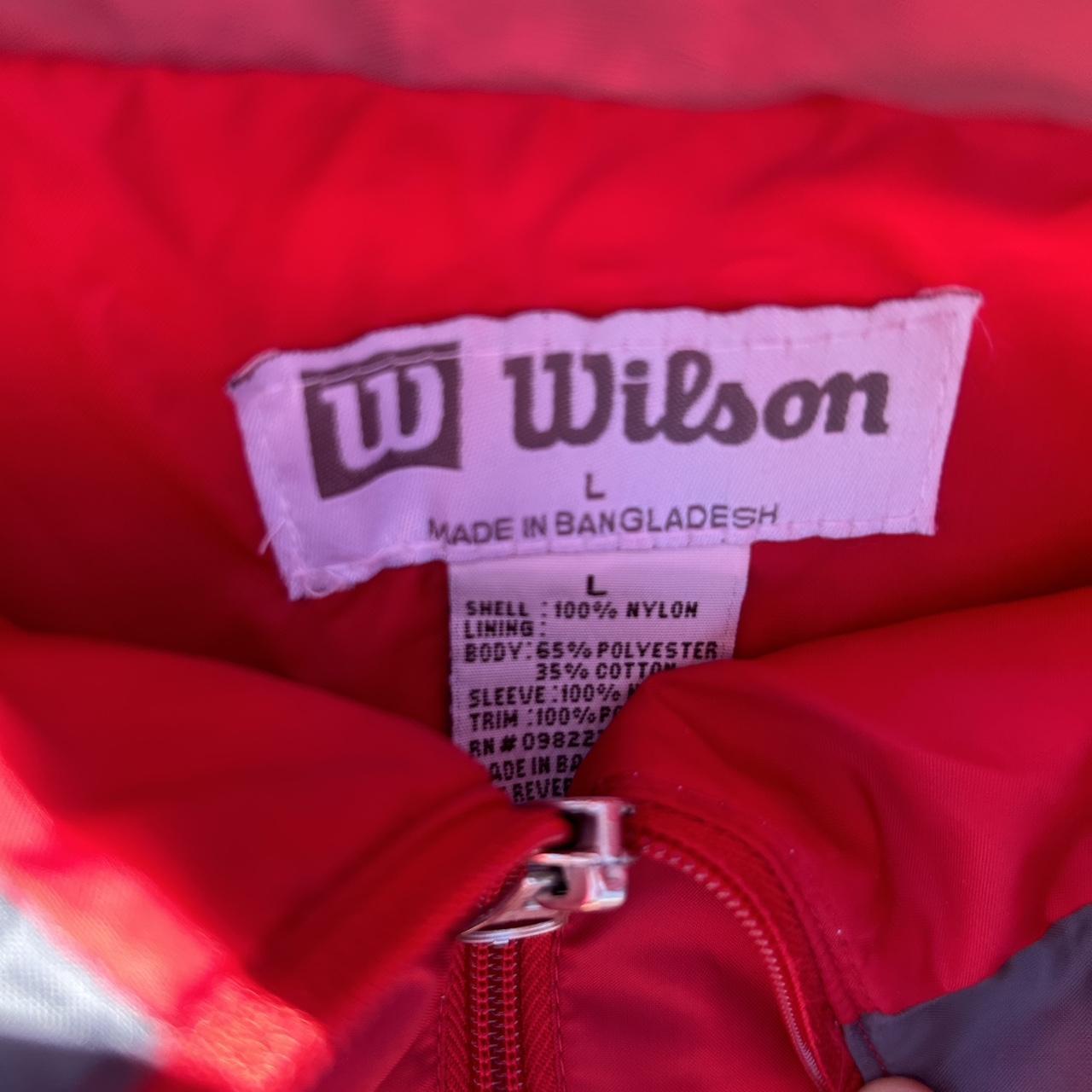 Red vintage Wilson windbreaker Size L Message me... - Depop