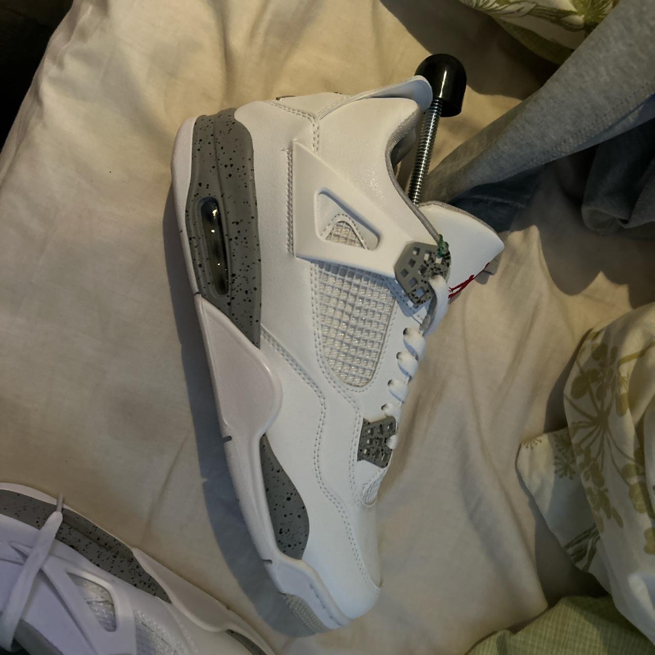 white oreos jordan 4s 💯 perecent real bought from... - Depop