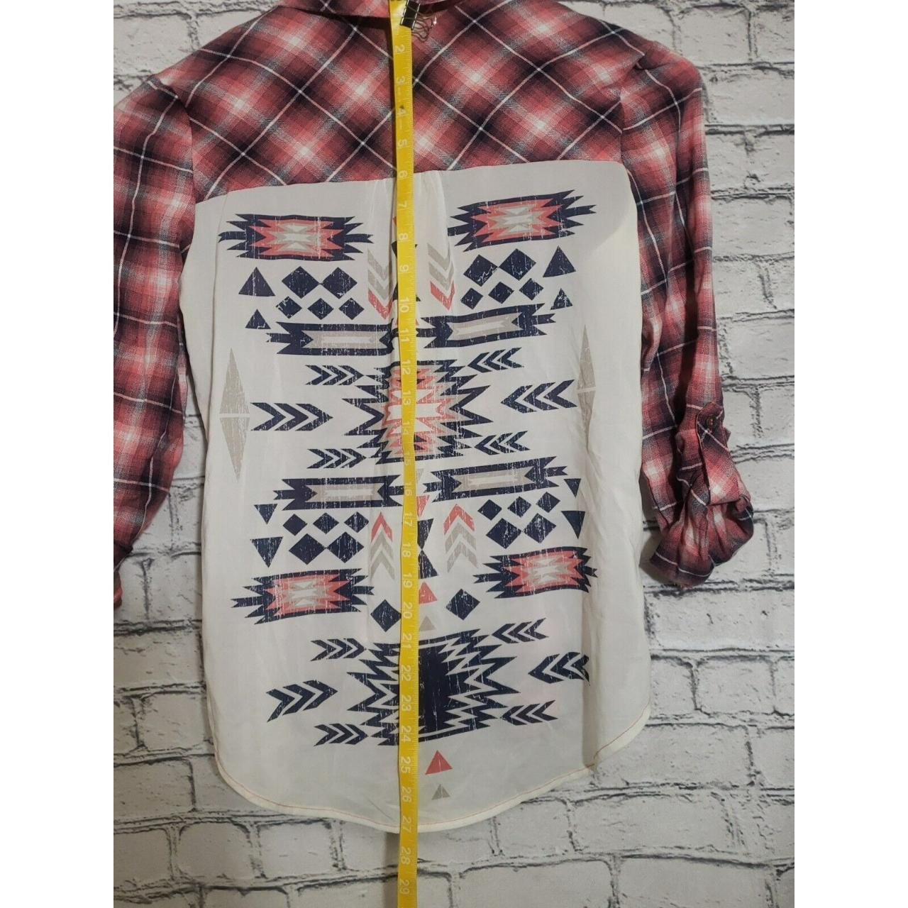 Buckle Jolt Red Pink Plaid Button Front Shirt Size S... - Depop