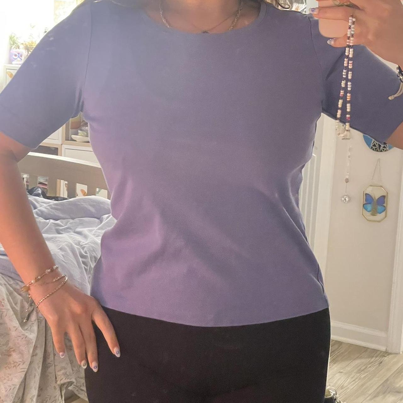 Periwinkle shirt 💜 Super soft and fitting! - Depop