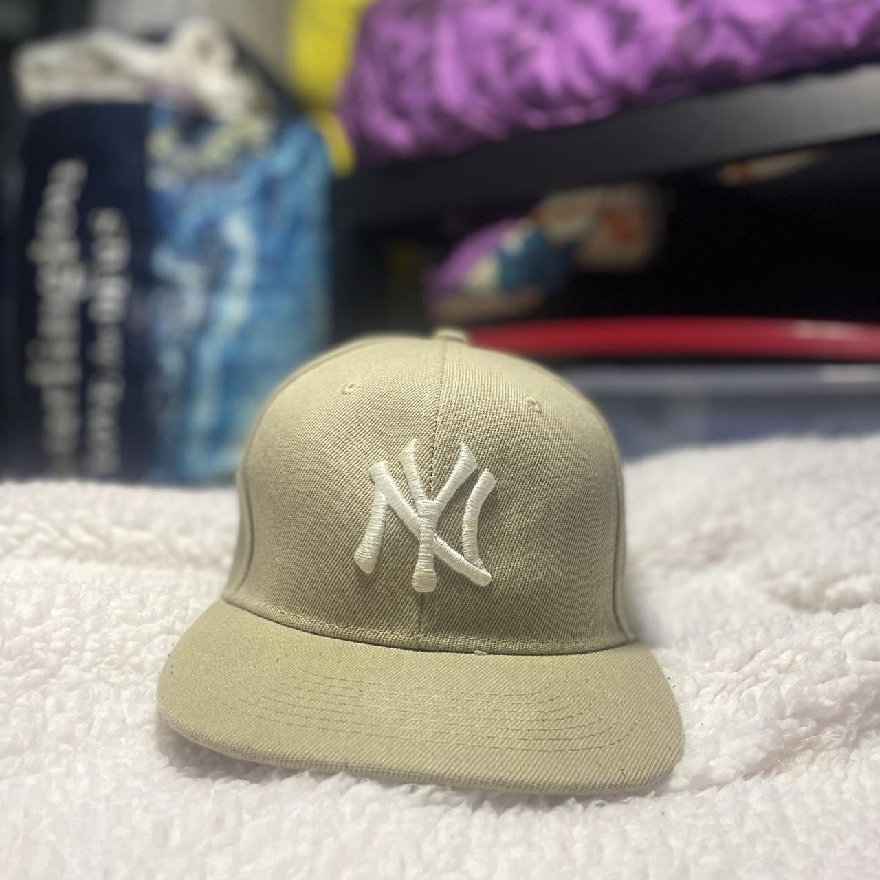 Light brown NY yankees cap adjustable backing never... - Depop