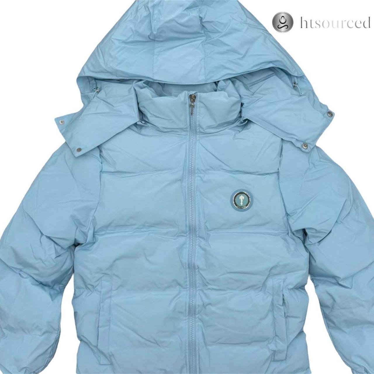 trapstar ice blue irongate puffer jacket 100%... | Depop
