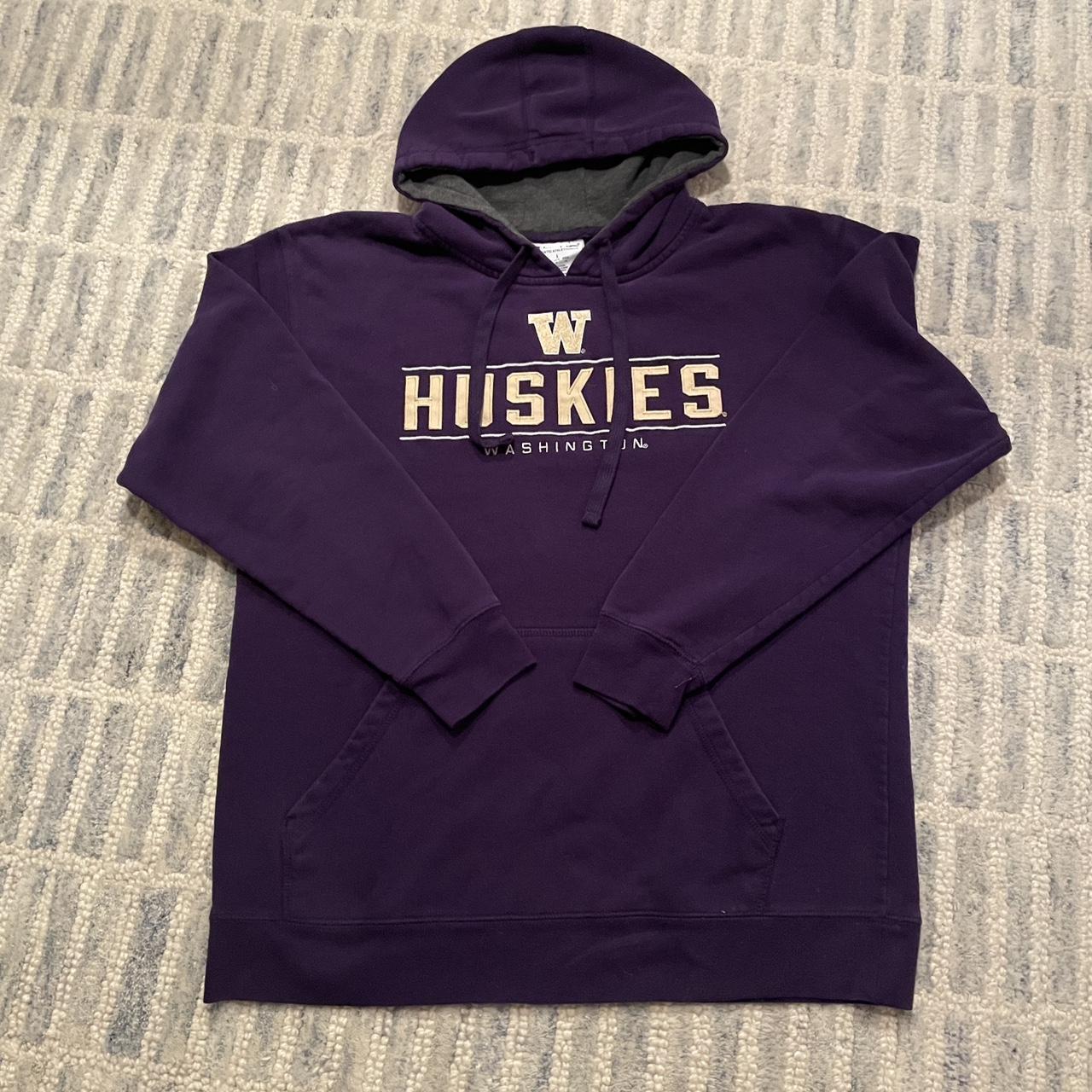 -Purple Washington huskies Sweatshirt -Size... - Depop