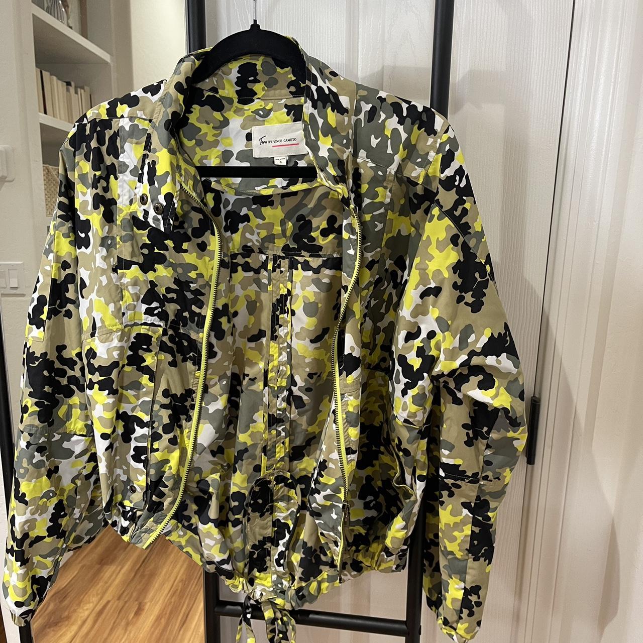 Cropped rain jacket with tie in back size: small - Depop