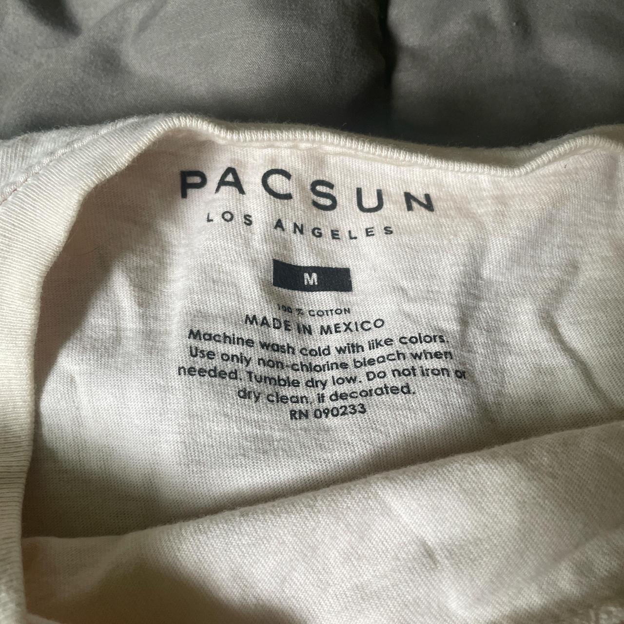 Pacsun graphic t size medium #pacsun #graphic #cream... - Depop