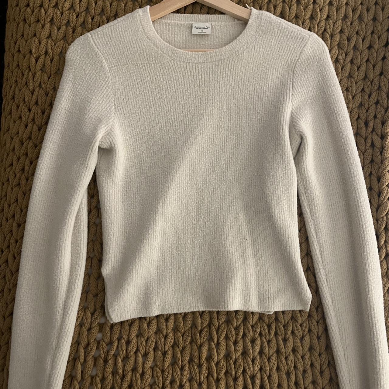 Soft cream colored Abercrombie (A&F) sweater,... - Depop