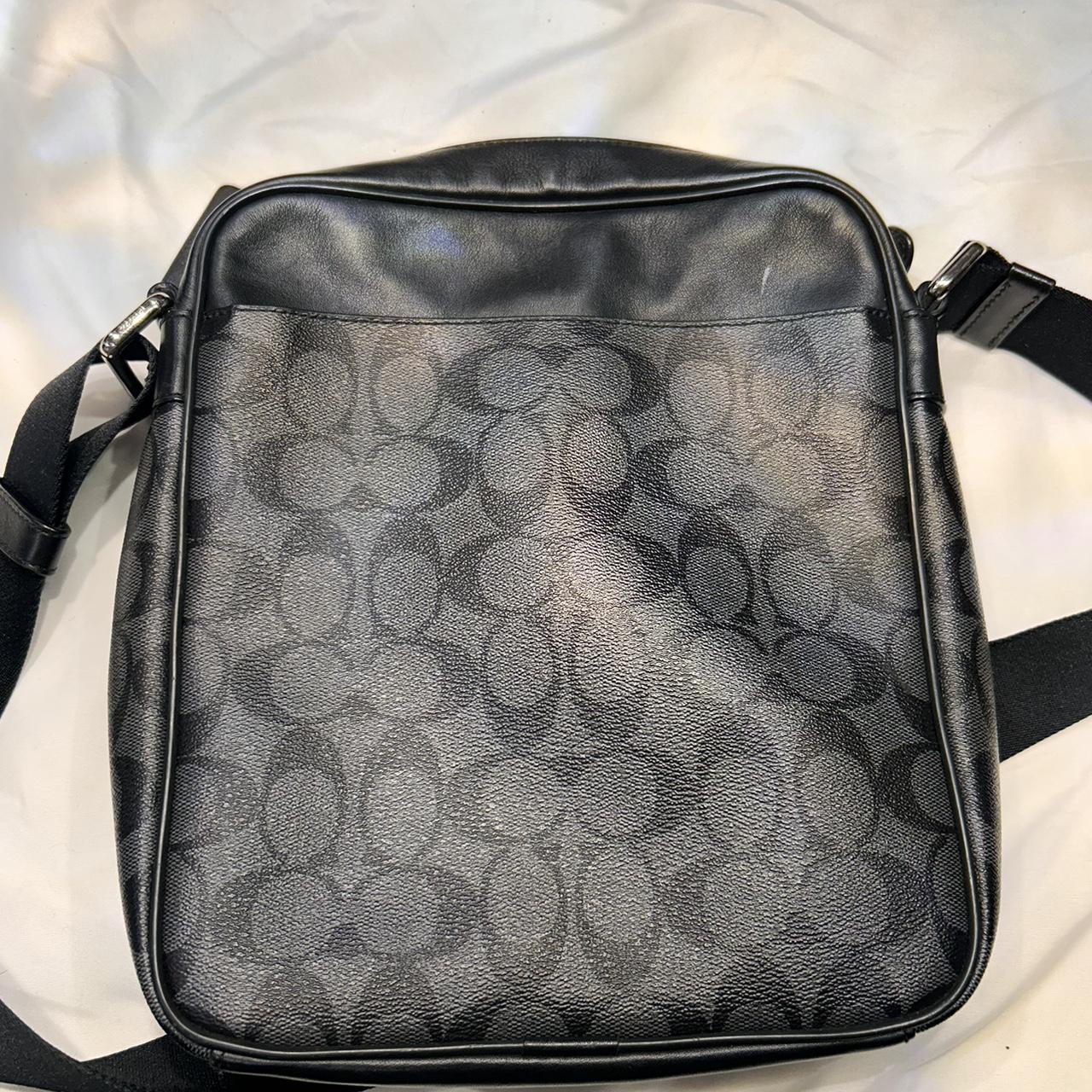 Men’s original coach shoulder bag Color Grey and... - Depop