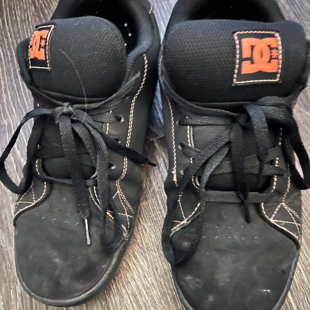 Orange DC shoes no holes can be cleaned #DC... - Depop