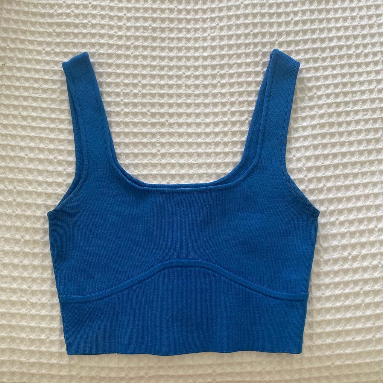 xs/s blue glassons top - Depop