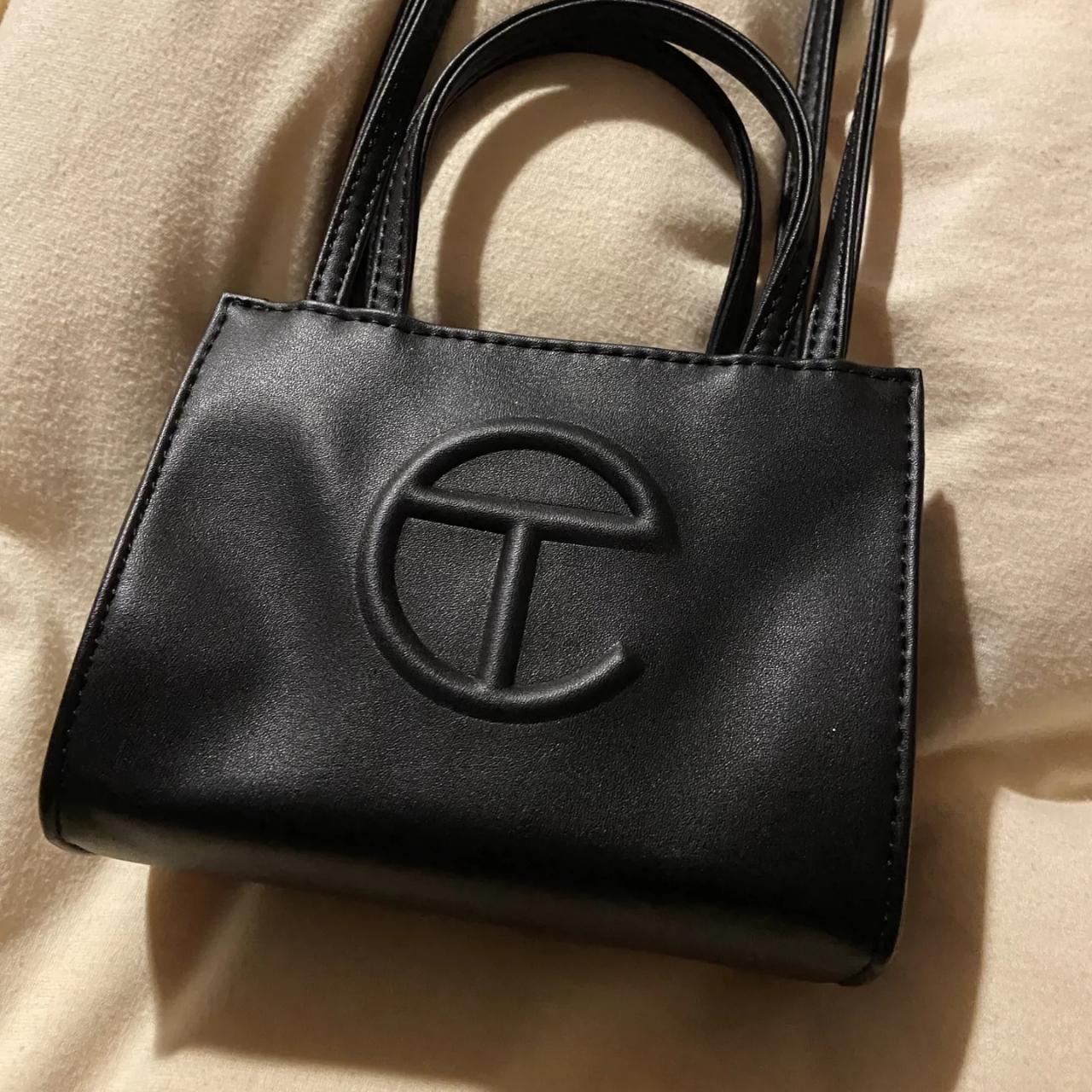 telfar small shopping bag black fast delivery in 5... - Depop