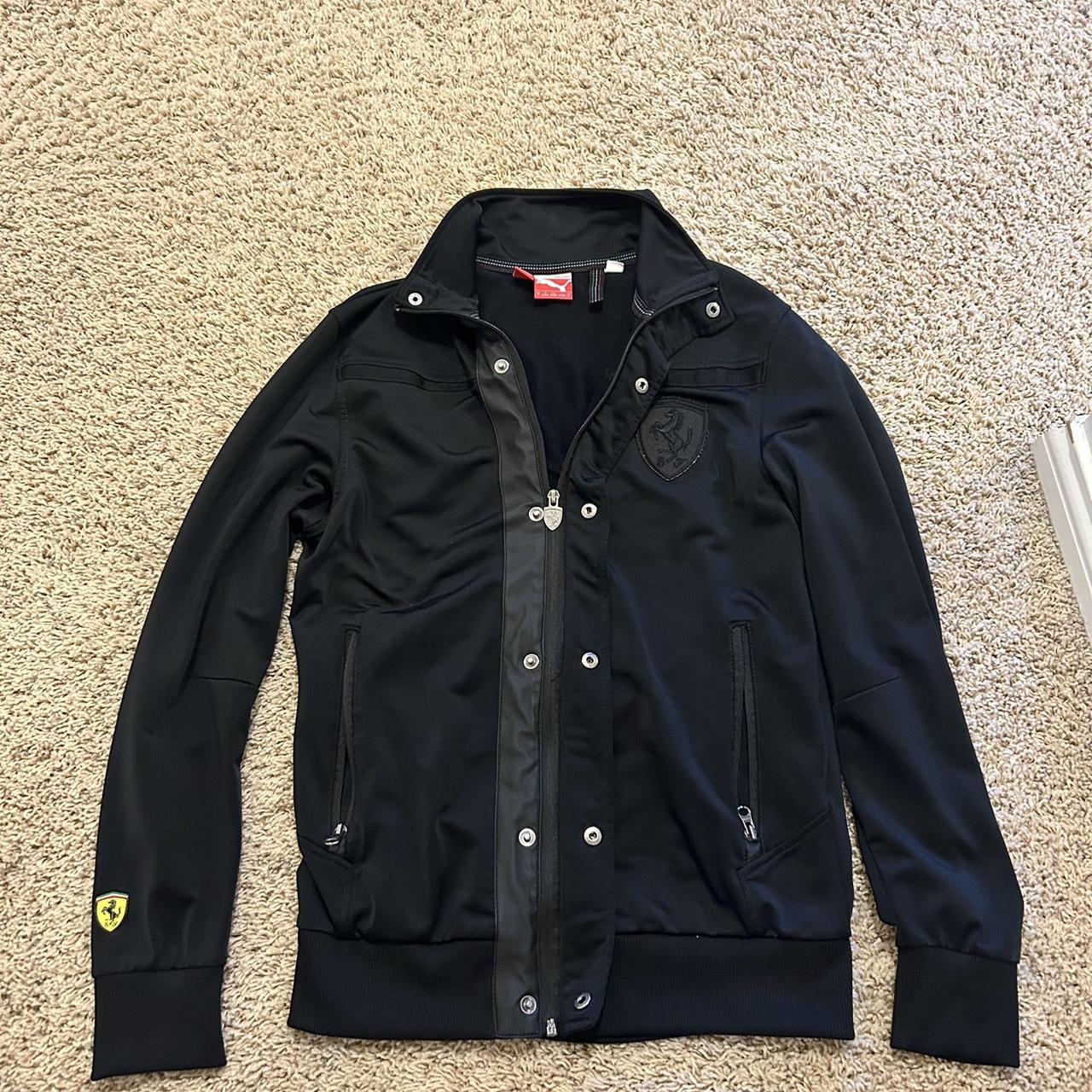 Black Puma Ferrari jacket No flaws #Ferrari #jacket... - Depop