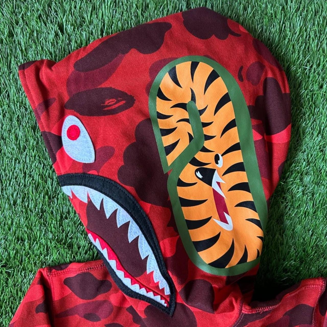Brand New Red Bape Zip up Size small #bape #bapezipup - Depop