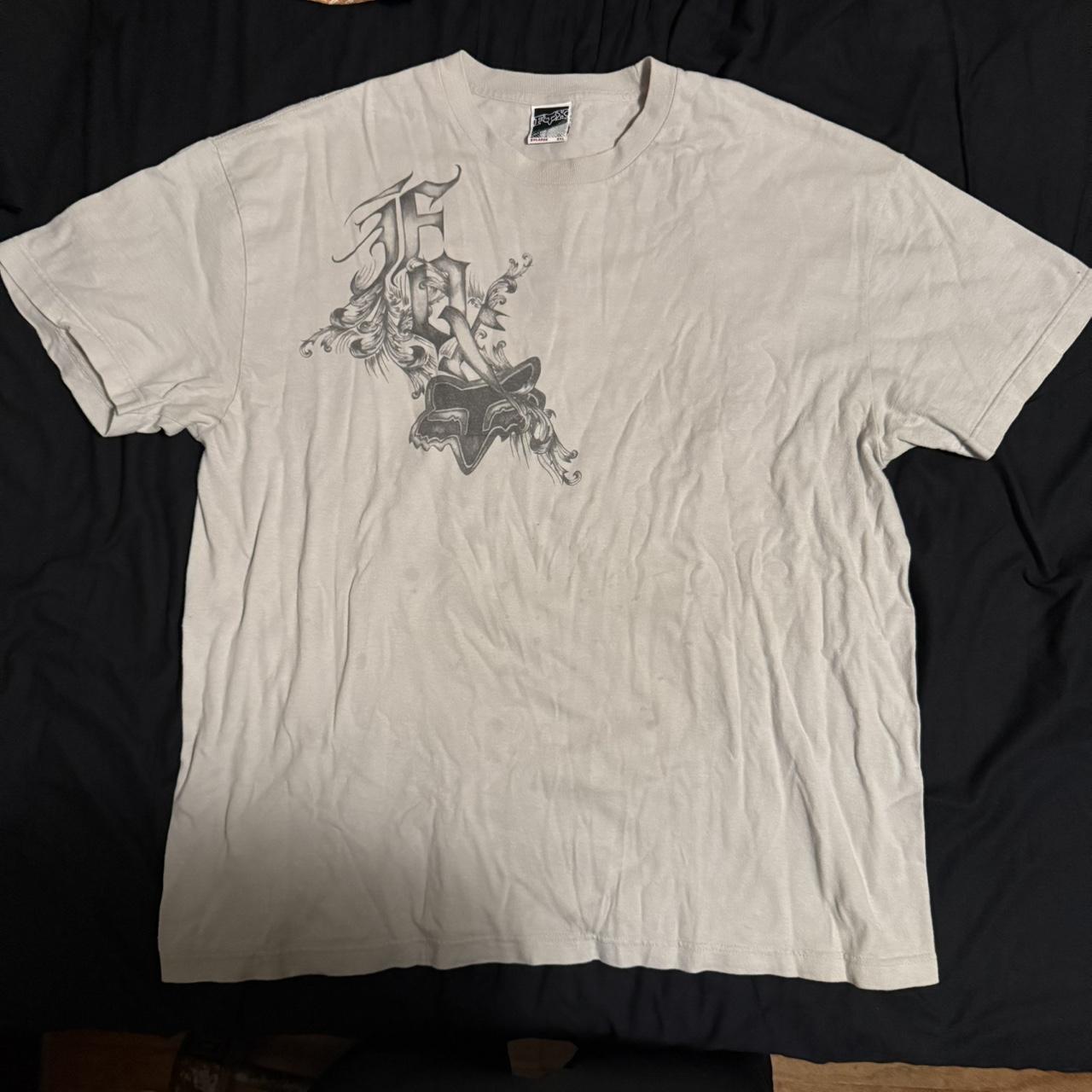 Fox Racing T-shirt xxl, good condition no holes but... | Depop