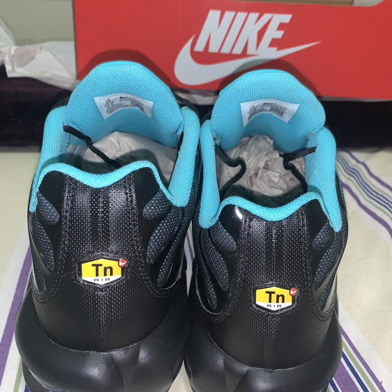 Size 14us nike tns retro aqua fades never been worn... - Depop
