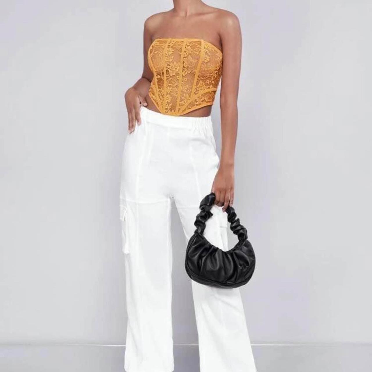 Yellow Mustard Corset Top -Brand: Shein -Size:... - Depop